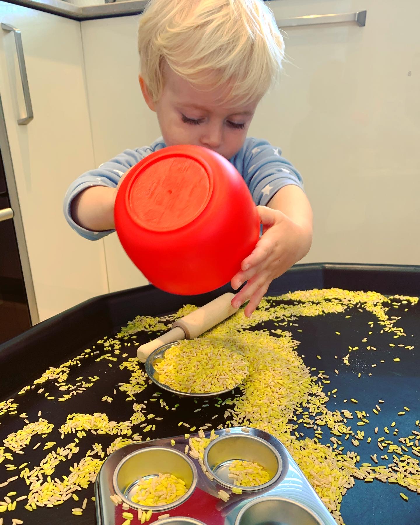 Sensory Play with Rice! – Mummy, Teacher, Blogger…