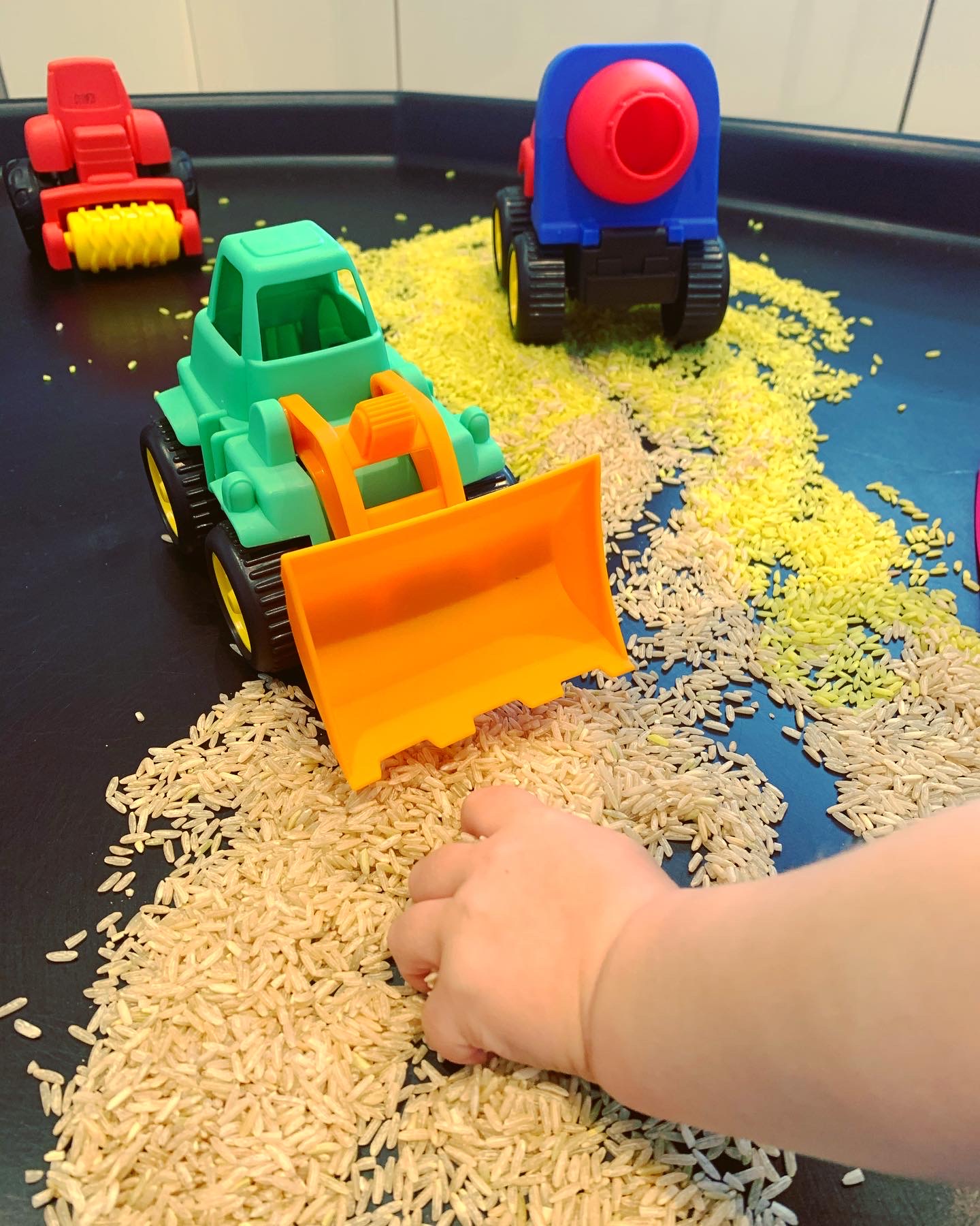 Sensory Play with Rice! – Mummy, Teacher, Blogger…