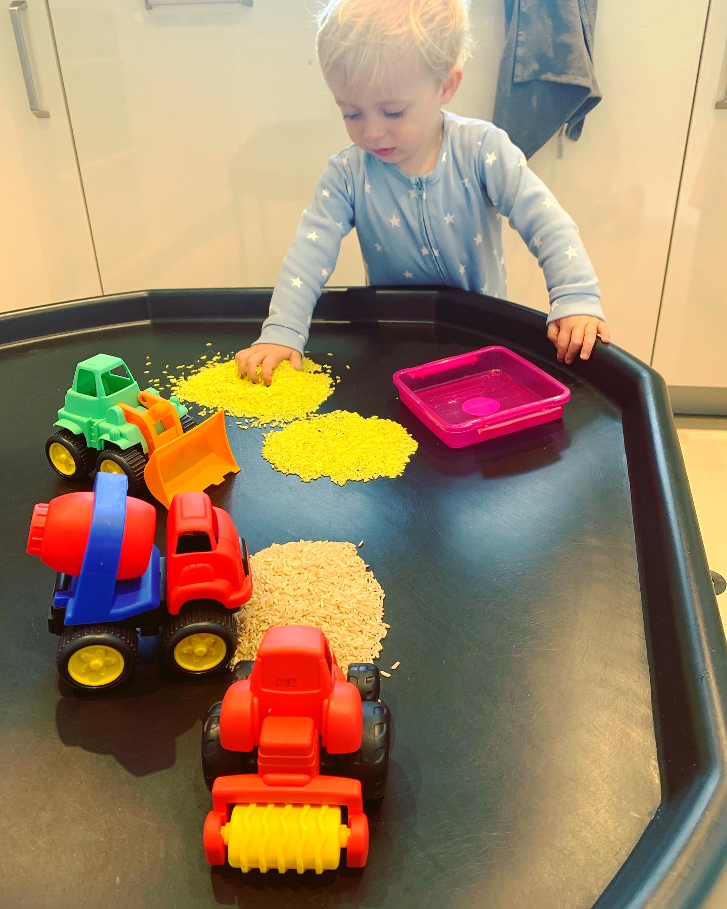 Sensory Play with Rice! – Mummy, Teacher, Blogger…